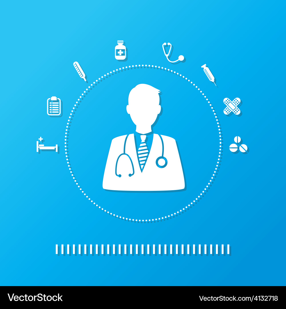 Medical doctor icon Royalty Free Vector Image - VectorStock