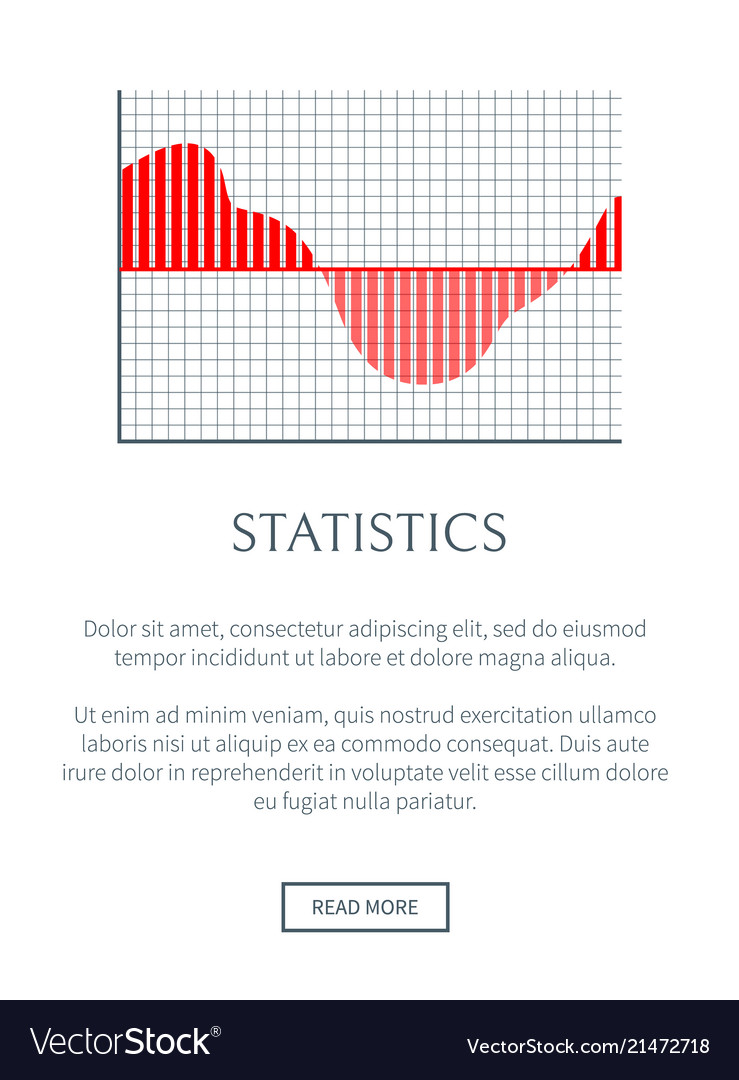 Statistics page text sample Royalty Free Vector Image