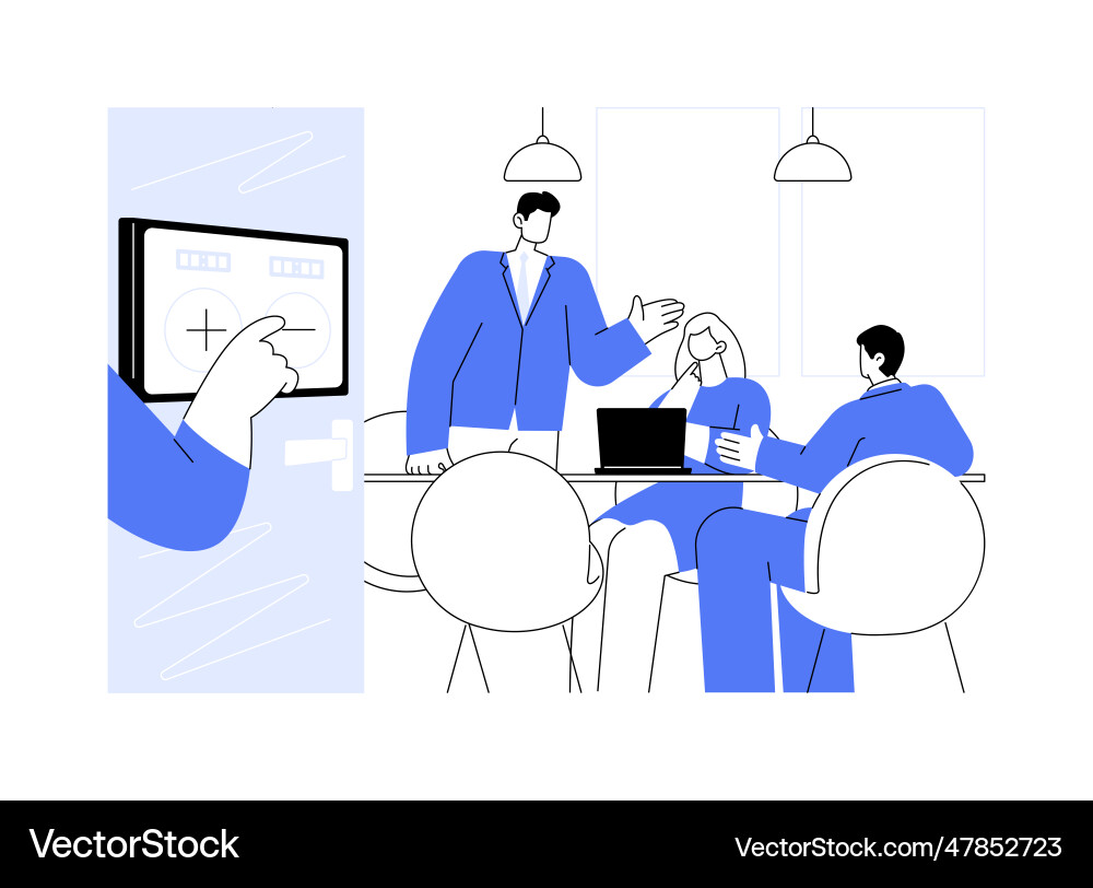 Booking conference room abstract concept Vector Image