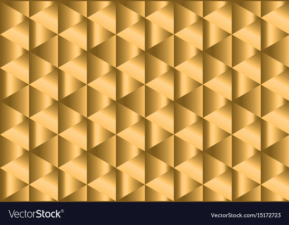 Chic golden seamless pattern with rectangular Vector Image