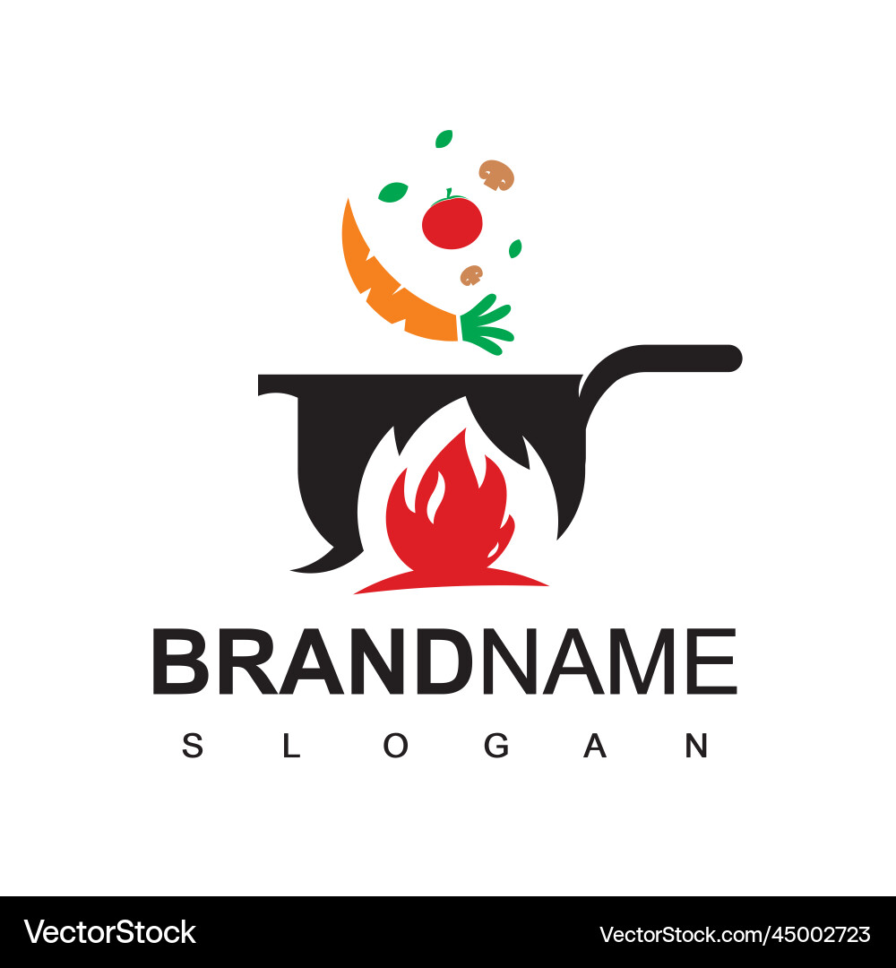 Cooking logo design template icon or symbol Vector Image