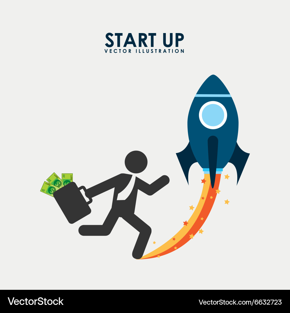 Start up concept Royalty Free Vector Image - VectorStock