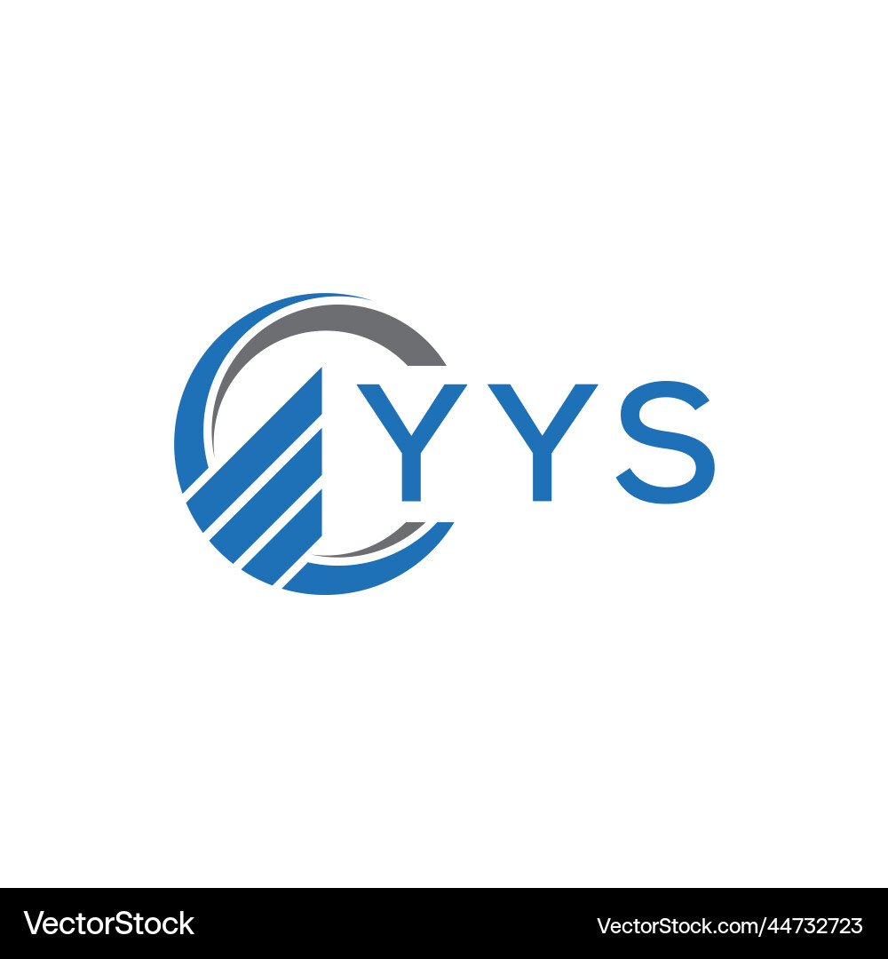 Yys flat accounting logo design on white Vector Image