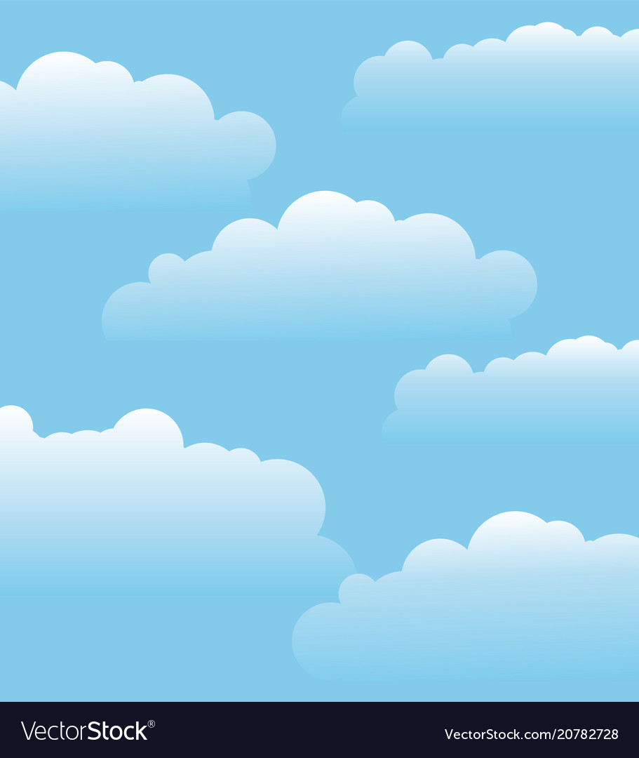 Clouds background Royalty Free Vector Image - VectorStock