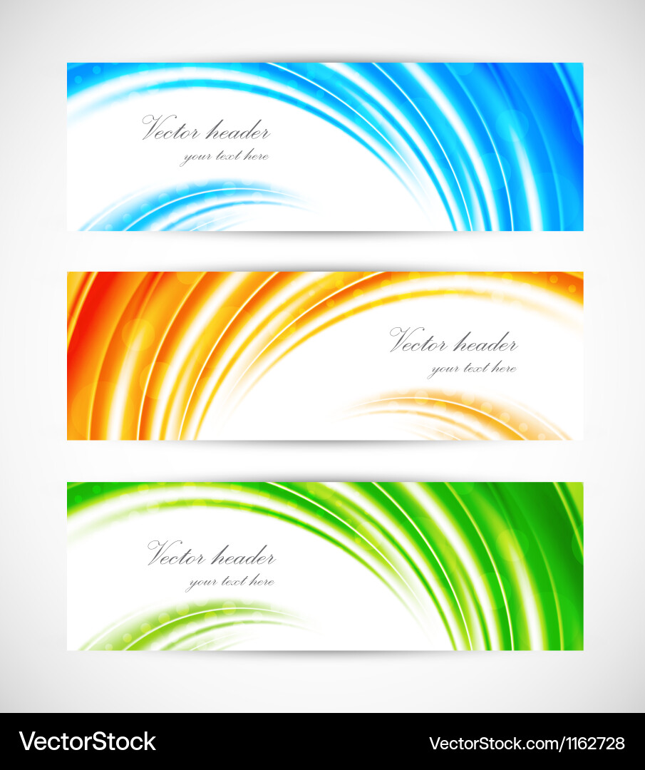 Collection of bright banners Royalty Free Vector Image