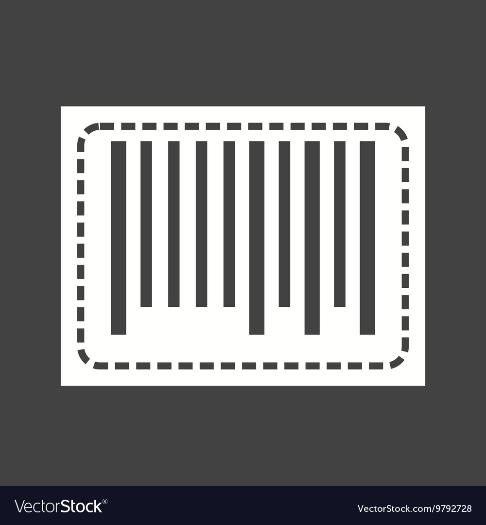 Cutting bar code Royalty Free Vector Image - VectorStock