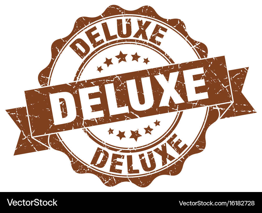 Deluxe stamp sign seal Royalty Free Vector Image