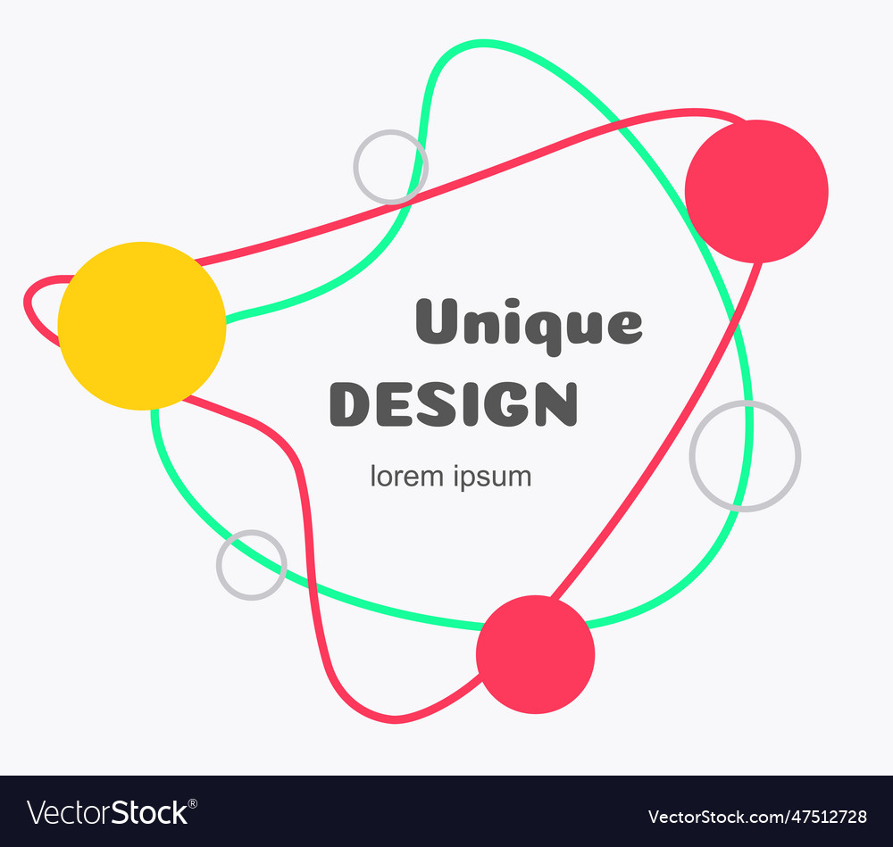 Futuristic Dynamic Shape Colorful Line Royalty Free Vector