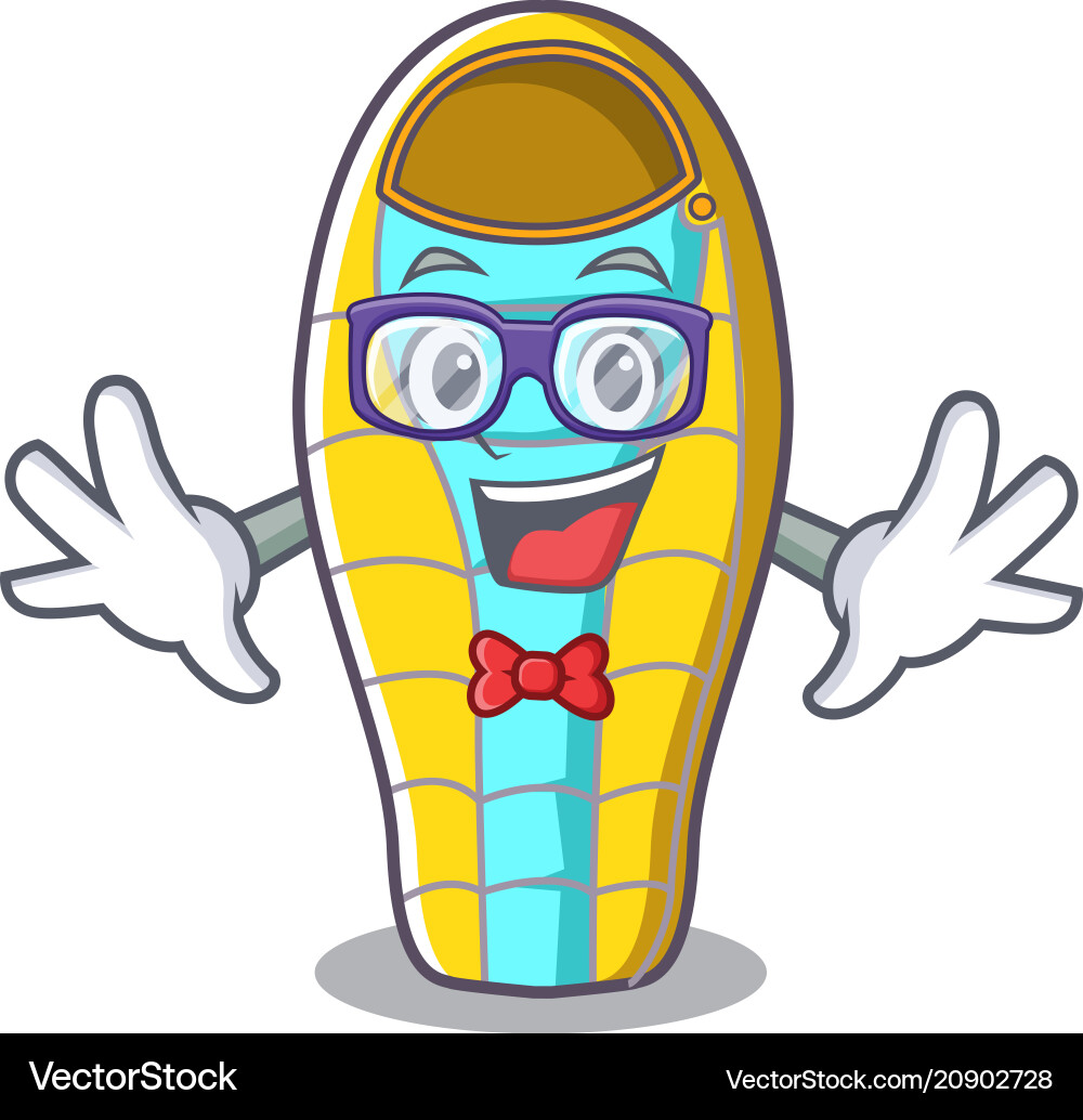 Geek sleeping bad character cartoon Royalty Free Vector