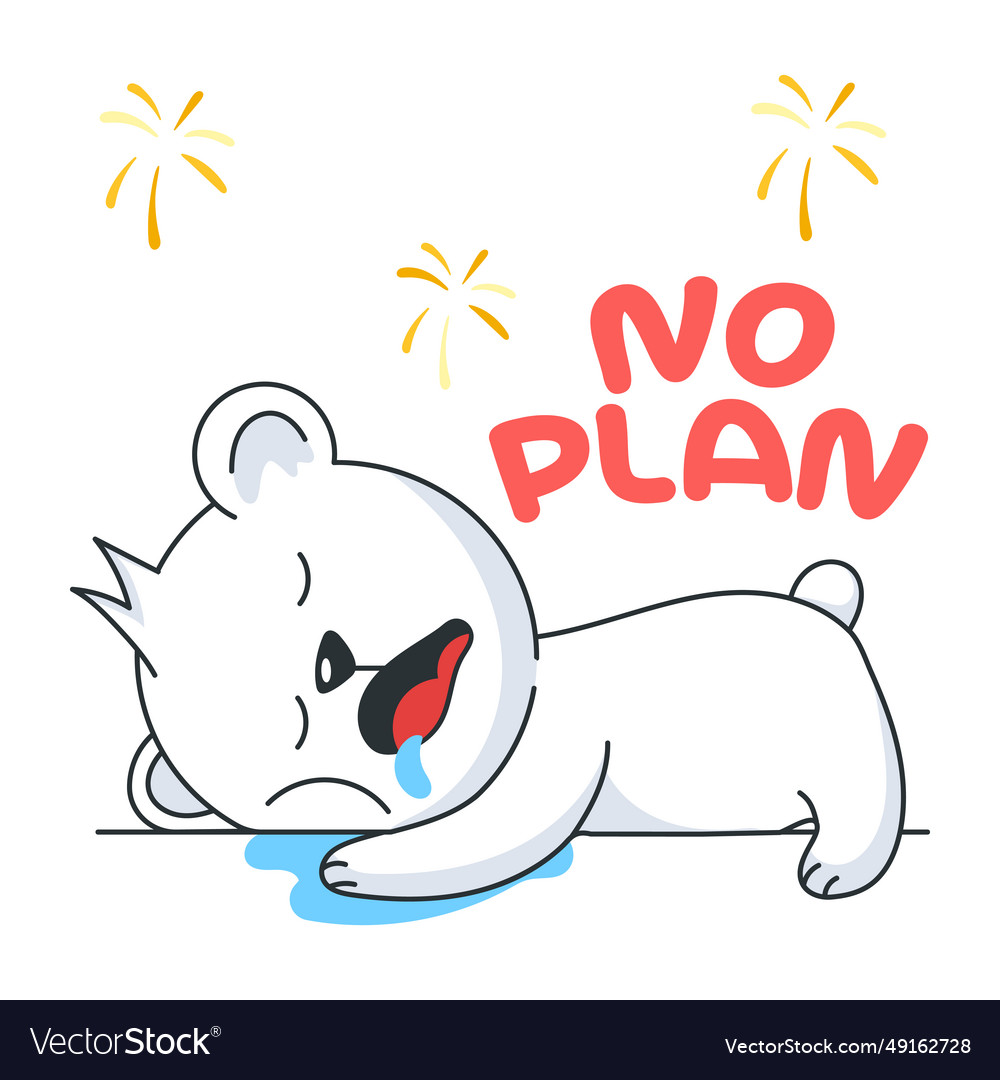 No plan Royalty Free Vector Image - VectorStock