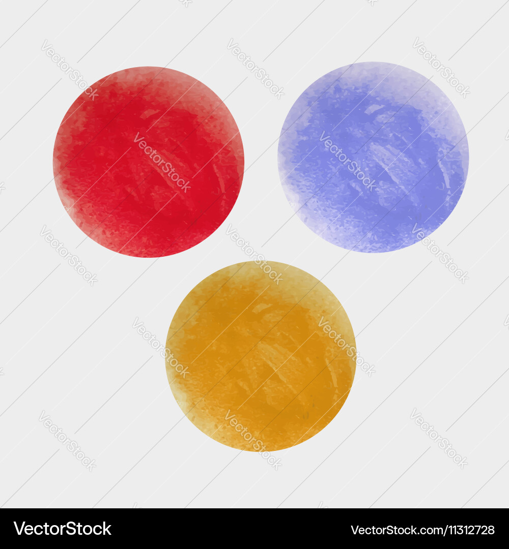 Round multi-colored spots the texture of acrylic Vector Image