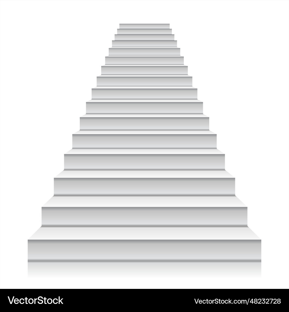 Stairs gray steps Royalty Free Vector Image - VectorStock