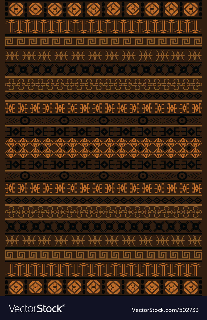 African pattern Royalty Free Vector Image - VectorStock