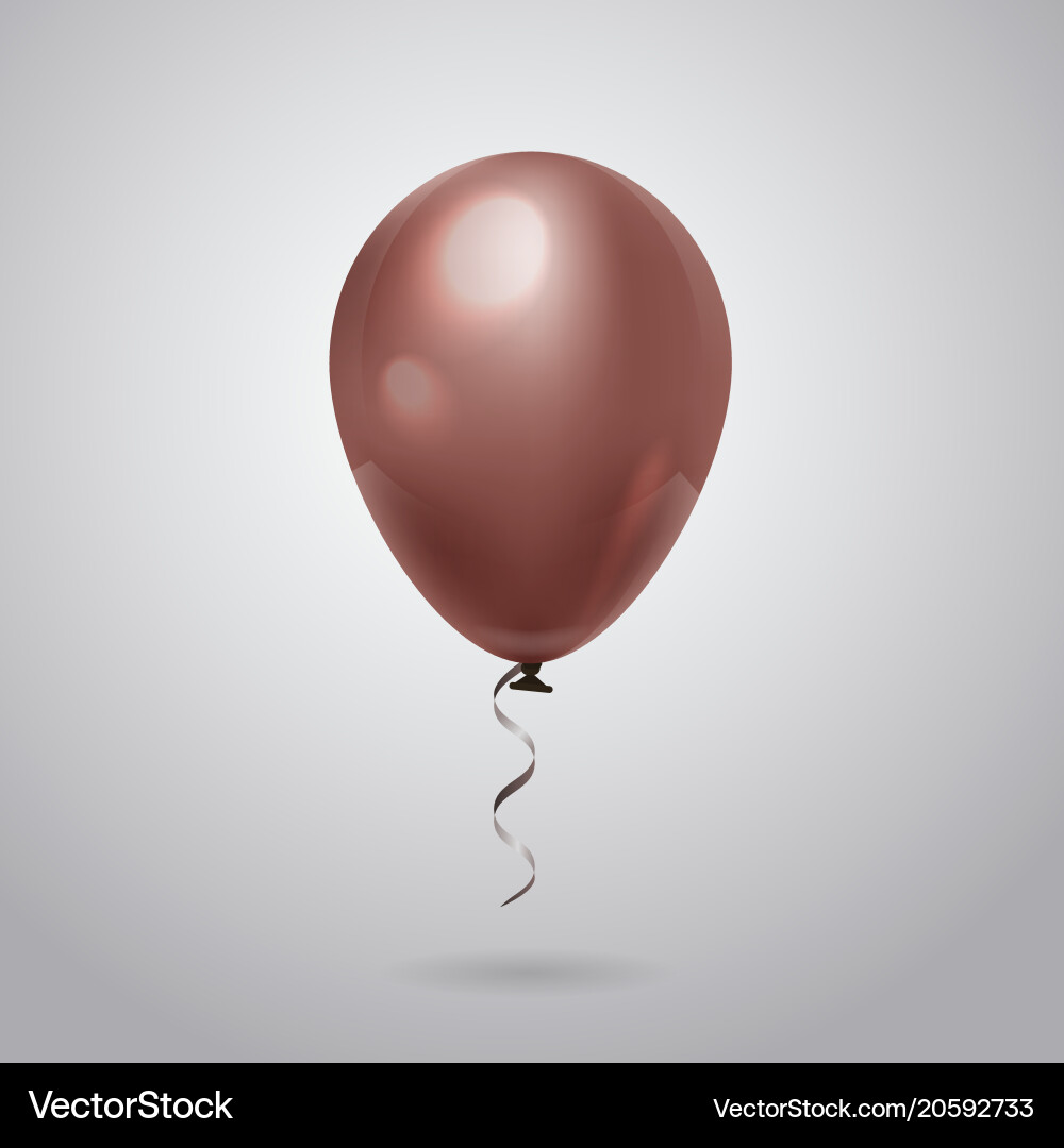 Balloon with ribbon on grey background design Vector Image