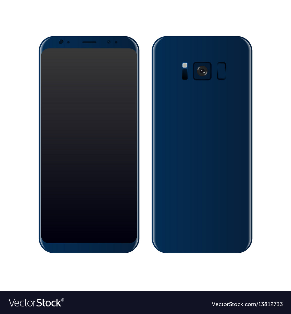 Concept realistic smartphone Royalty Free Vector Image