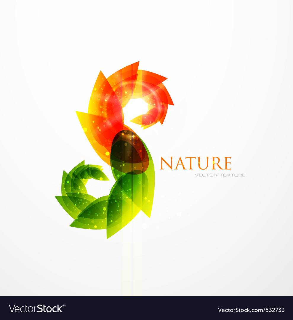 Creative leaves Royalty Free Vector Image - VectorStock
