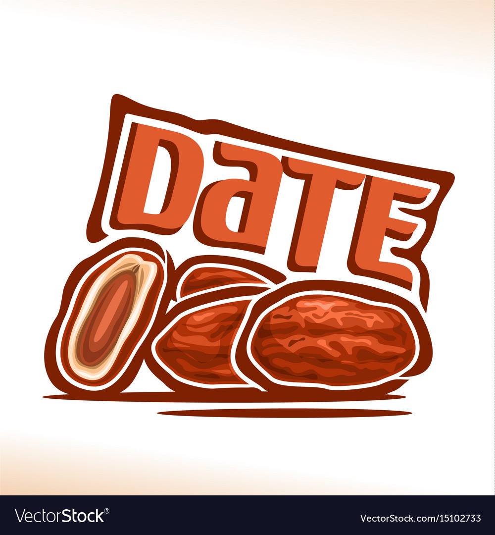 Date fruit Royalty Free Vector Image - VectorStock
