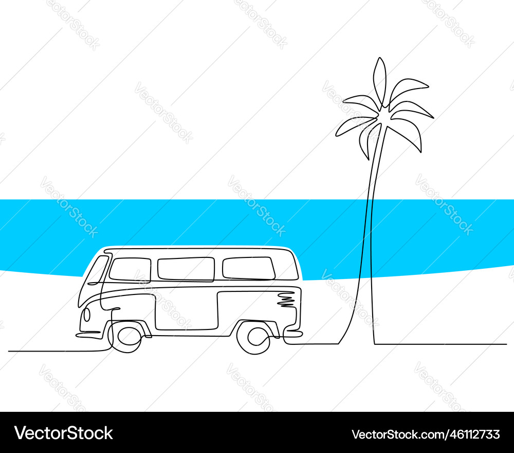 One single continuous line of isolated on white Vector Image