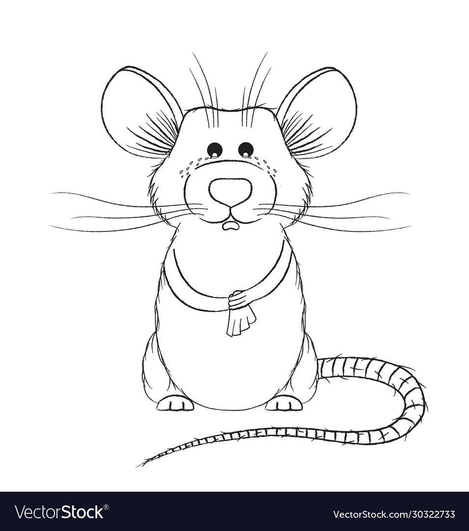Rat crying Royalty Free Vector Image - VectorStock