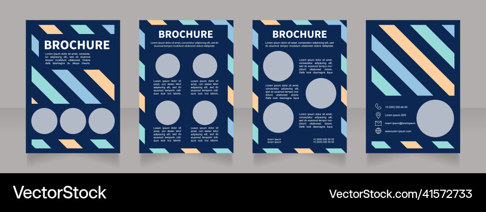 Technology and appliances store blank brochure Vector Image