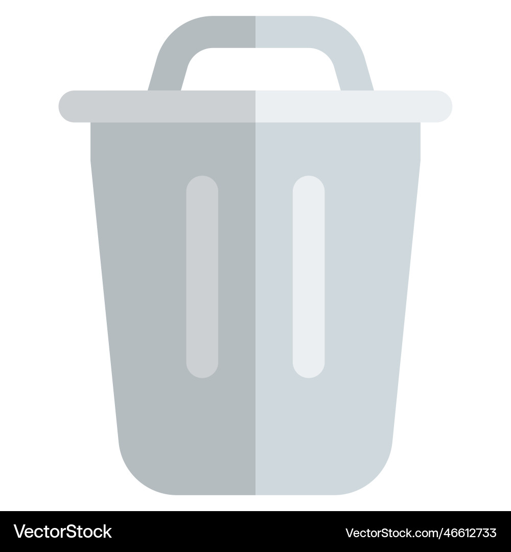 Trash can for disposing of waste Royalty Free Vector Image