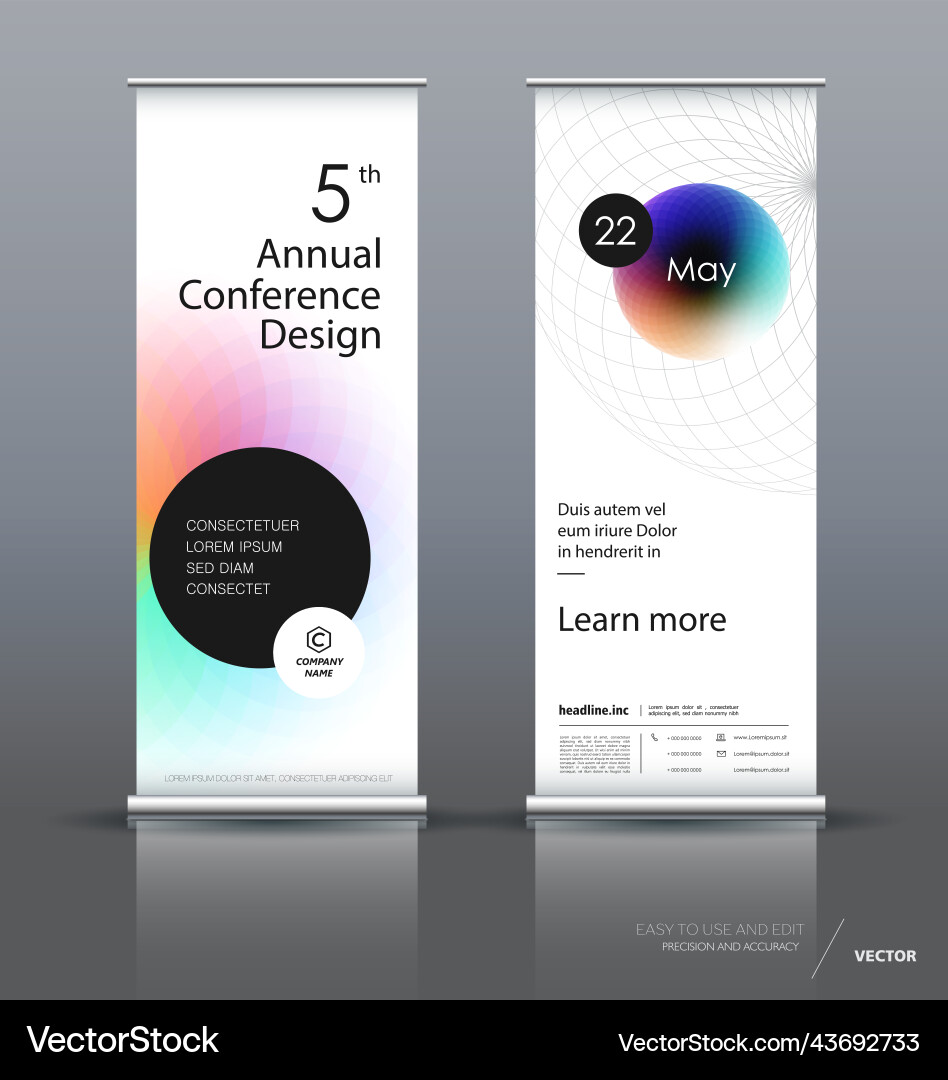 Vertical banner design signboard advertising Vector Image