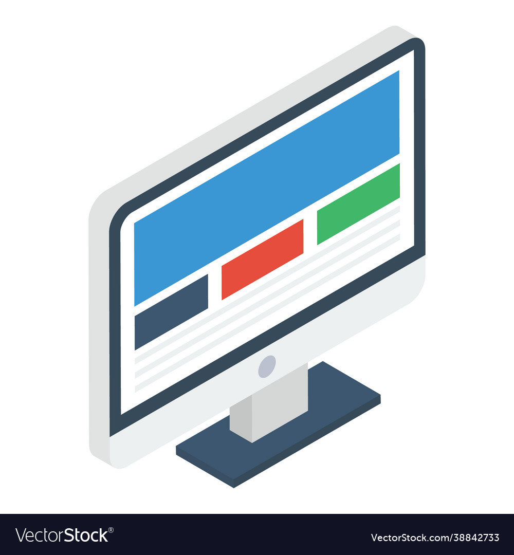 Web layout Royalty Free Vector Image - VectorStock