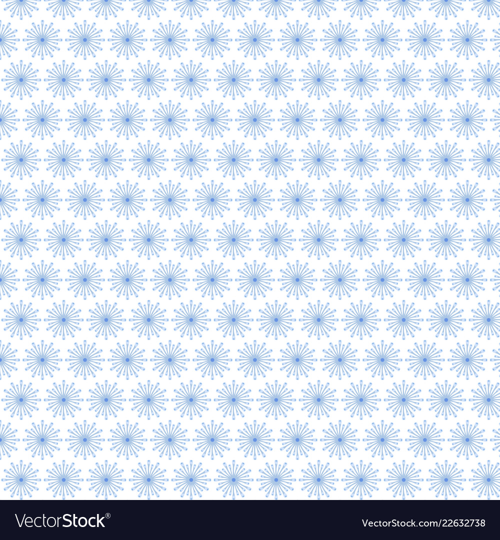 Blue simple flowers seamless pattern Royalty Free Vector