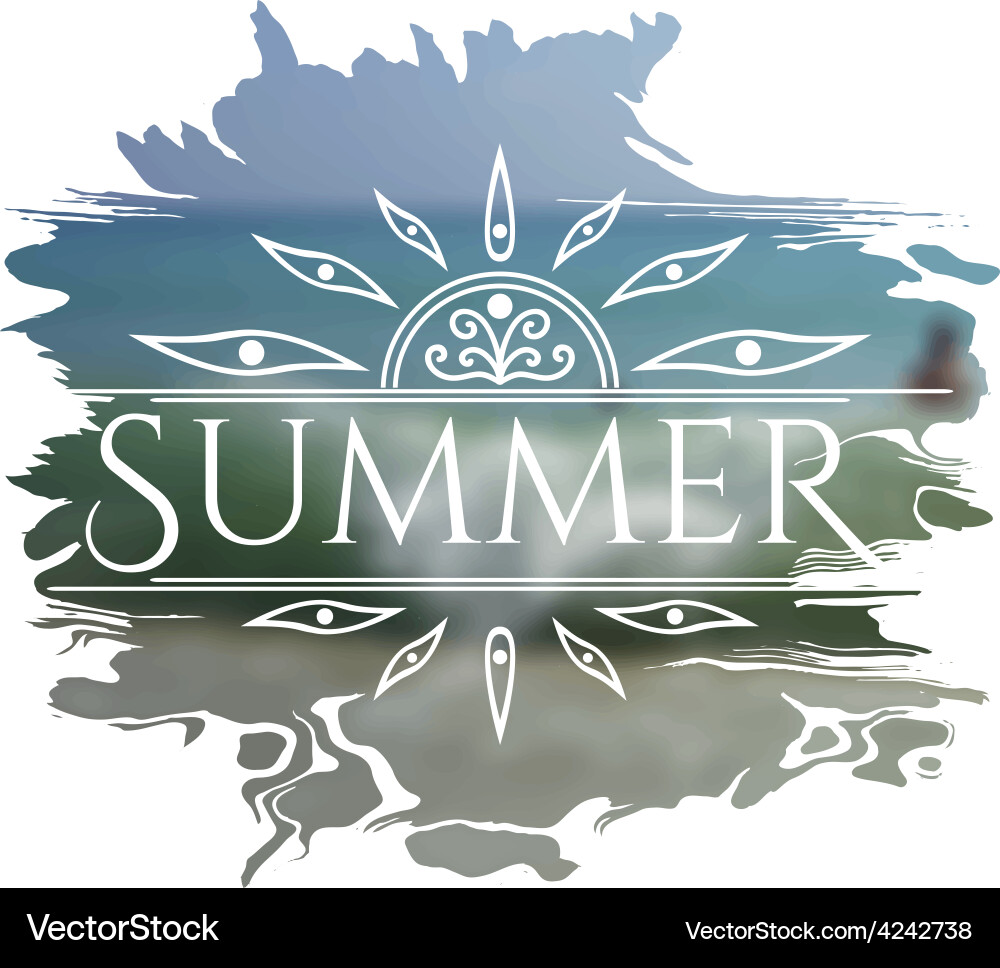 Calligraphic frame for your lettering on unfocused