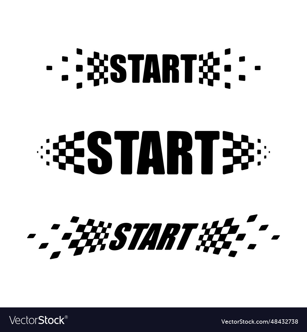 Different perspective lines flags set Royalty Free Vector