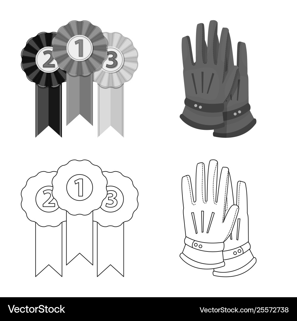 Equipment and riding sign Royalty Free Vector Image