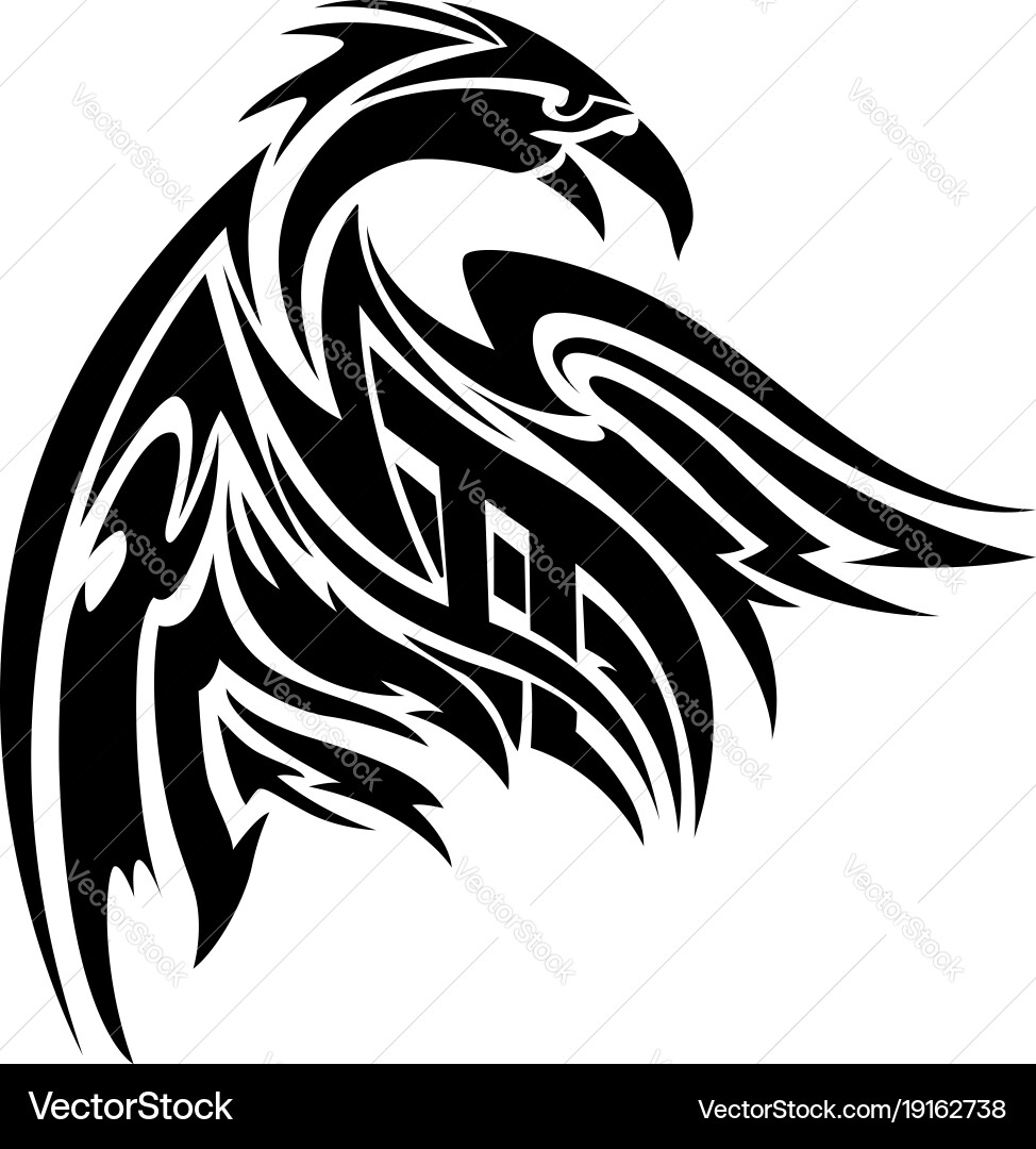Phoenix tattoo vintage engraving Royalty Free Vector Image