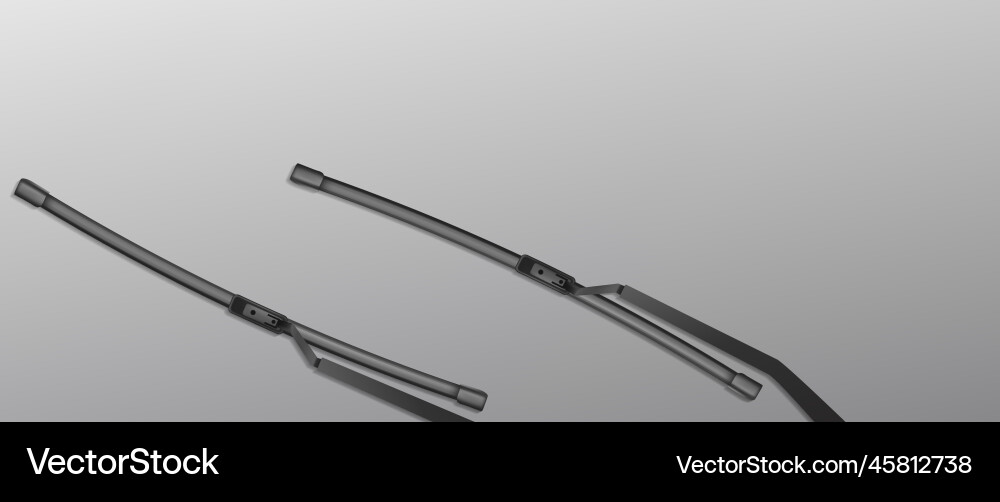 Windshield wiper in inclement weather Royalty Free Vector