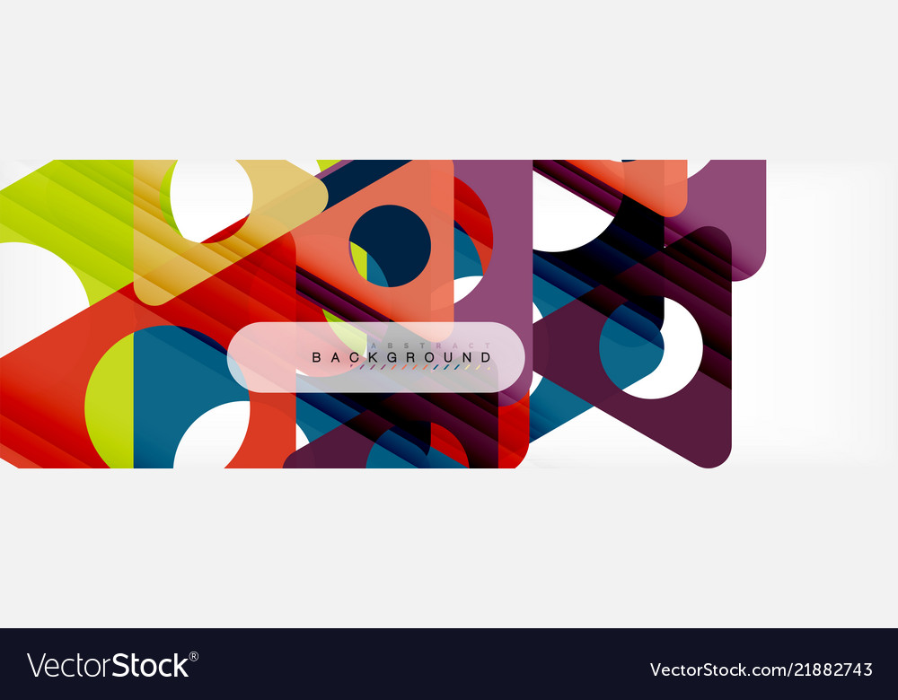 Abstract geometric background modern overlapping Vector Image