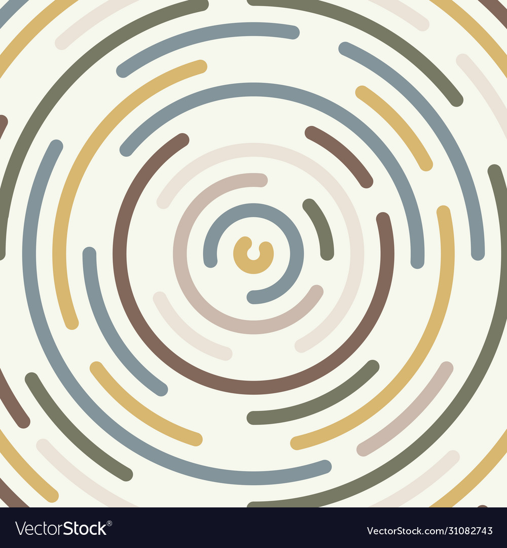 Abstract minimal round line shape element pattern Vector Image