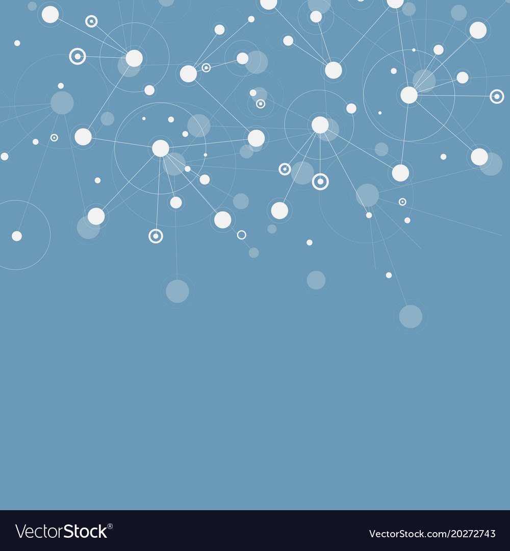 Abstract network connection structure Royalty Free Vector