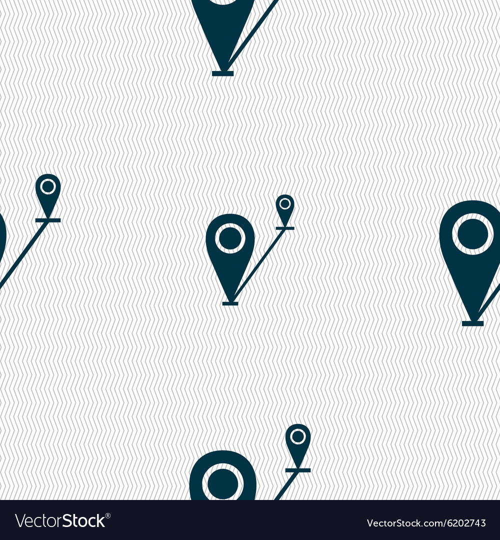Map pointer icon sign seamless abstract background