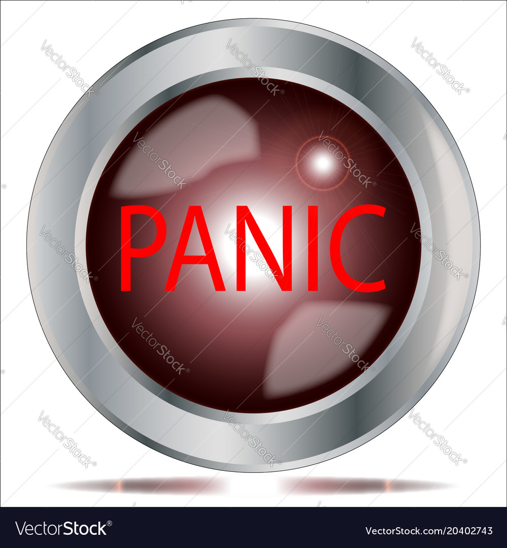 Panic button Royalty Free Vector Image - VectorStock