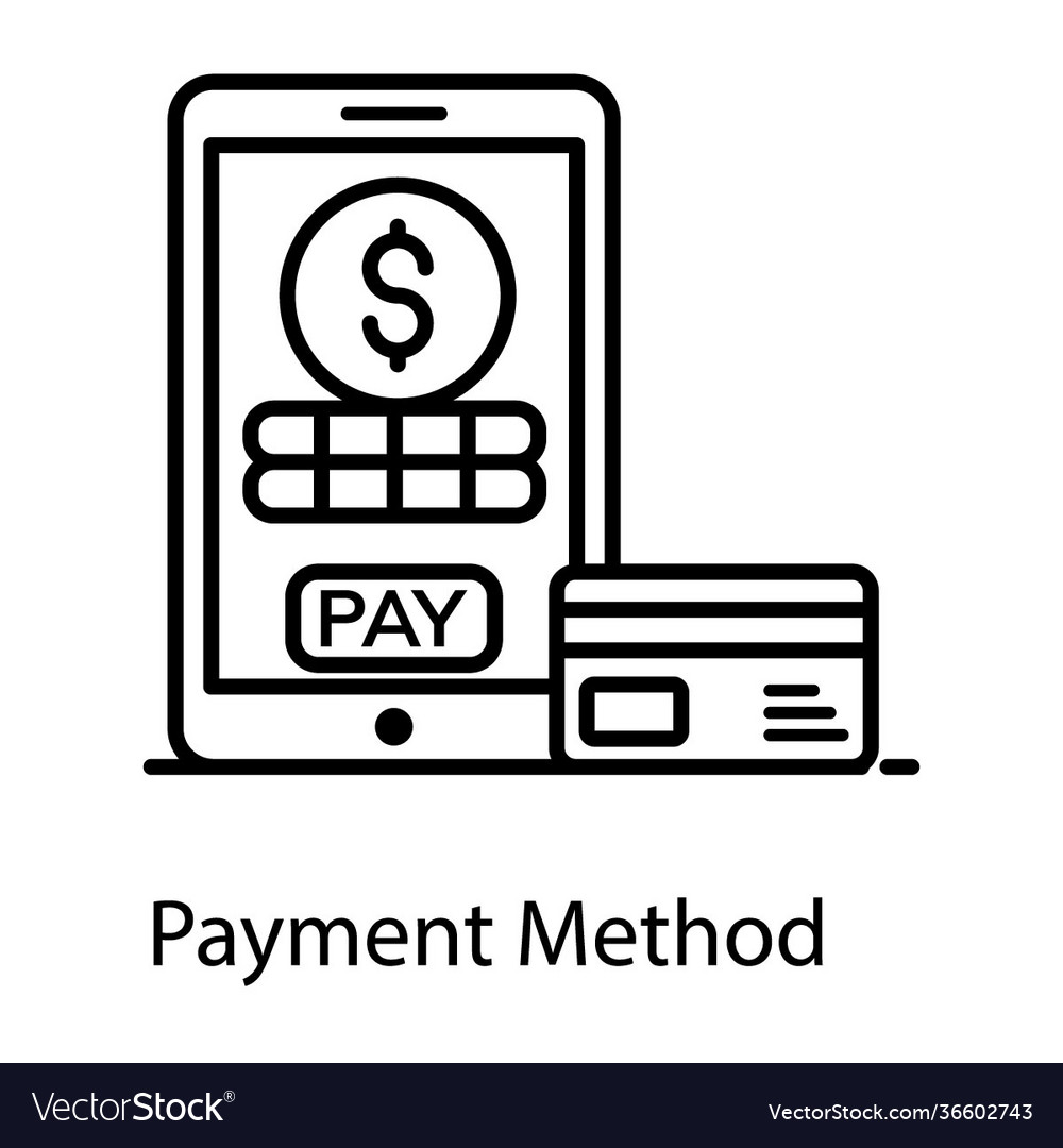 Payment method Royalty Free Vector Image - VectorStock