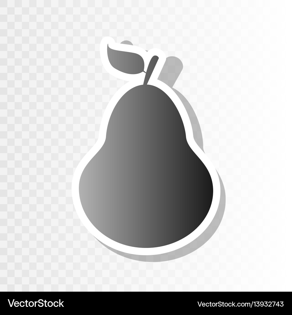 Pear sign new year blackish Royalty Free Vector Image