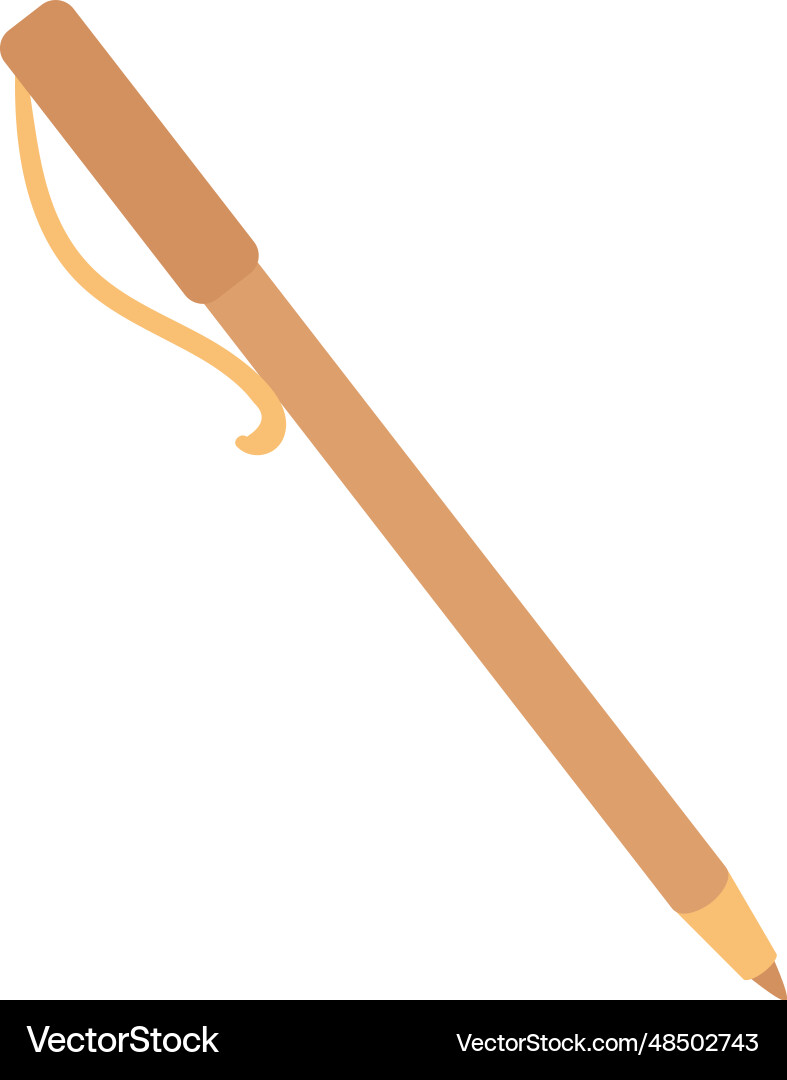 Pen color icon writing tool drawing supply Vector Image