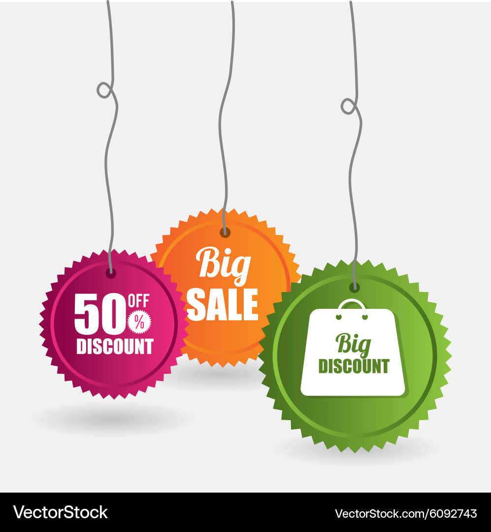 Shopping special offer and disocunts Royalty Free Vector