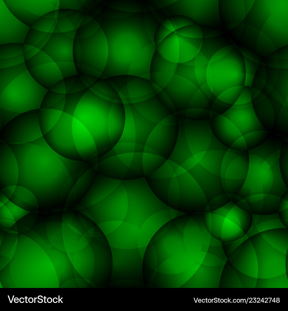 Glittering dark green circles and balls Royalty Free Vector