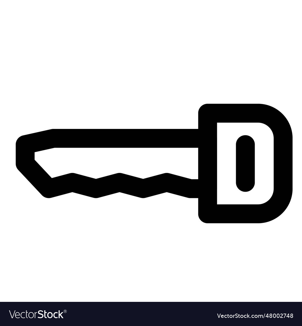 Key used to unlock software or programs Royalty Free Vector