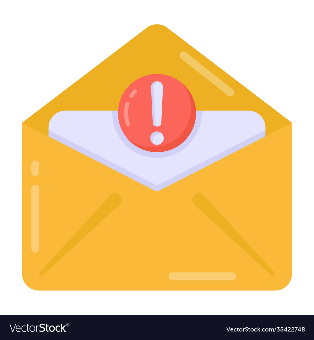 Mail error Royalty Free Vector Image - VectorStock