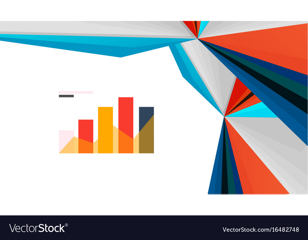 Modern triangle presentation template Royalty Free Vector