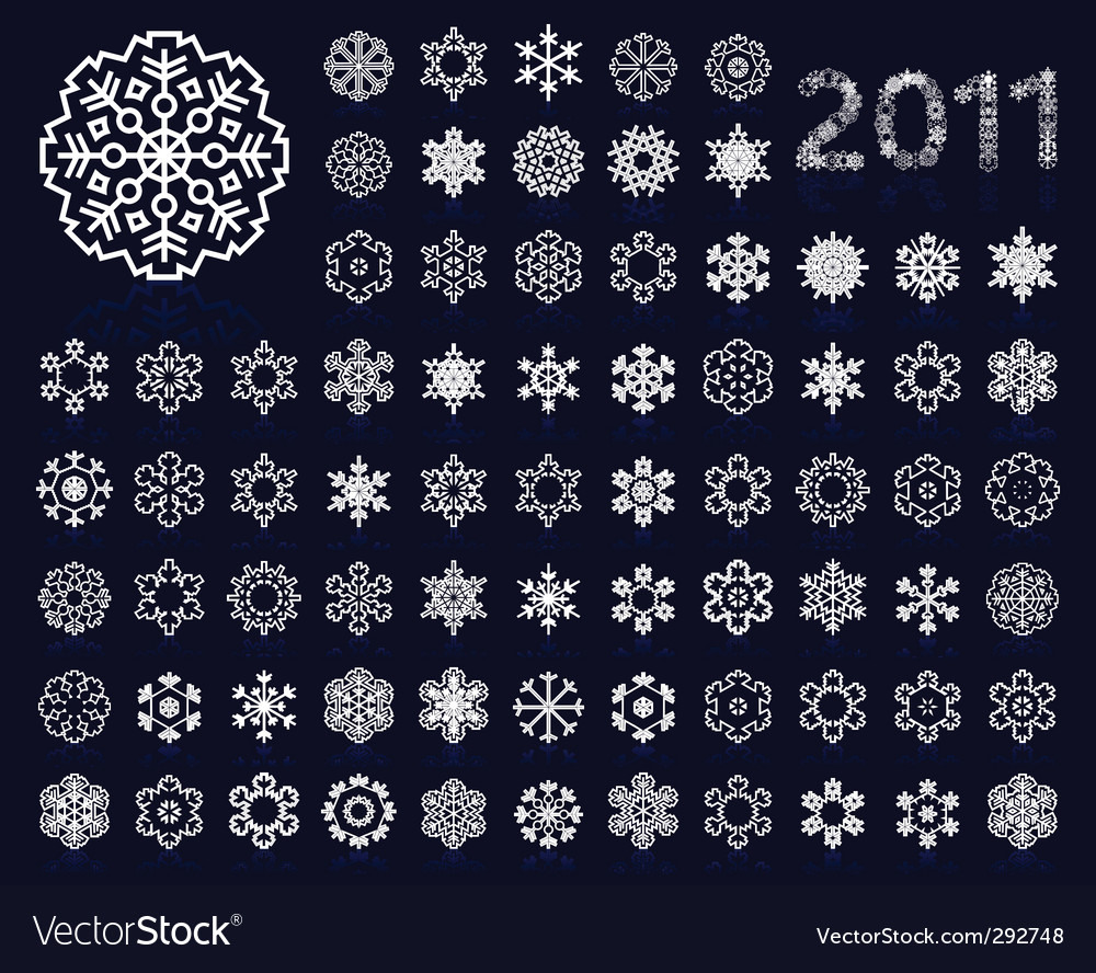 Snowflake Royalty Free Vector Image - VectorStock