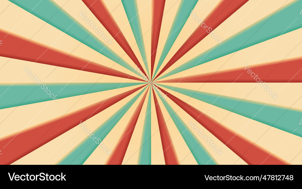 Sunburst or sun burst retro background retro Vector Image