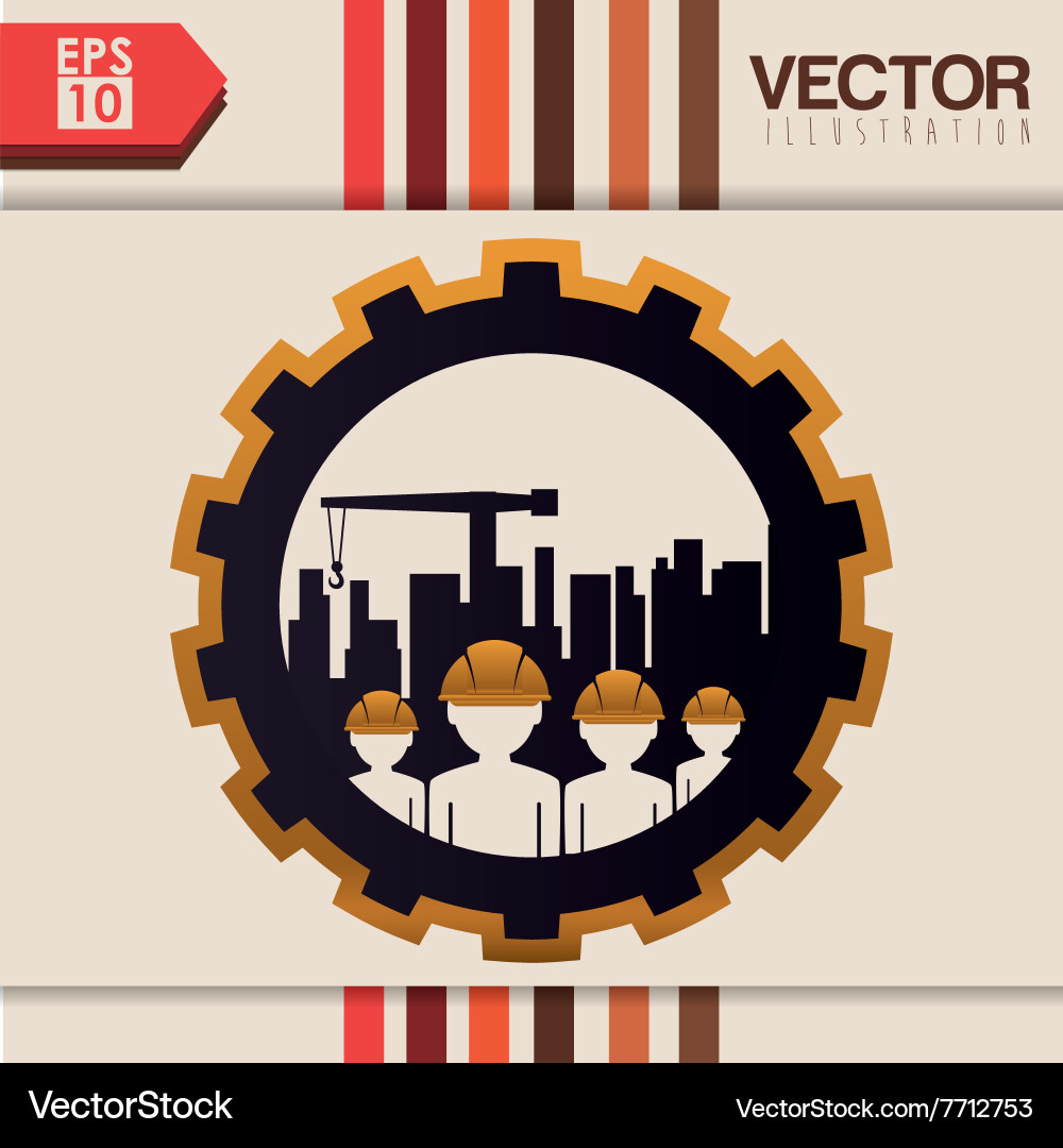 Construction and industry design Royalty Free Vector Image