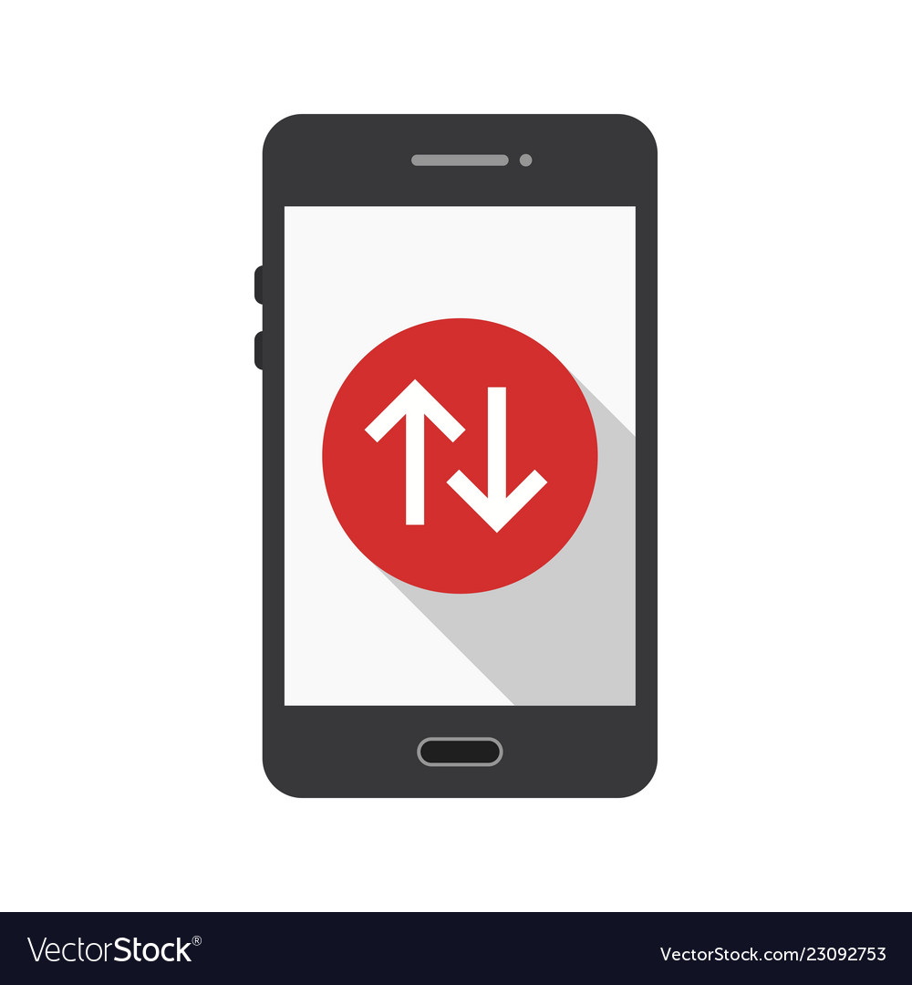 Data Connection Mobile Application Icon Royalty Free Vector